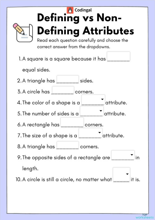 M_G01M18L58_WC01_Defining vs Non- Defining Attributes. Interactive ...