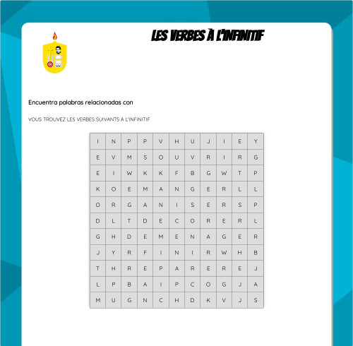 LES VERBES À L'INFINITIF. Fiche interactive | TopWorksheets