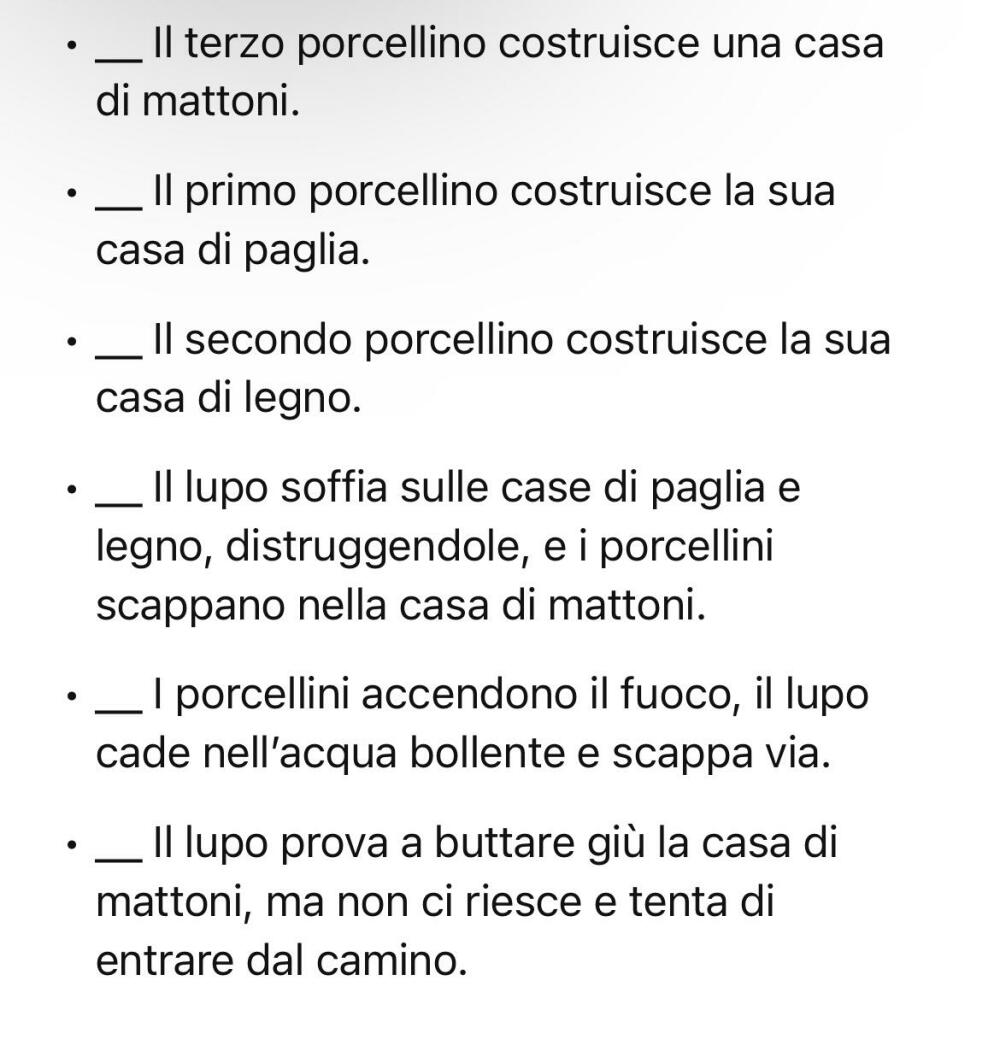 I TRE PORCELLINI. Scheda interattiva | TopWorksheets