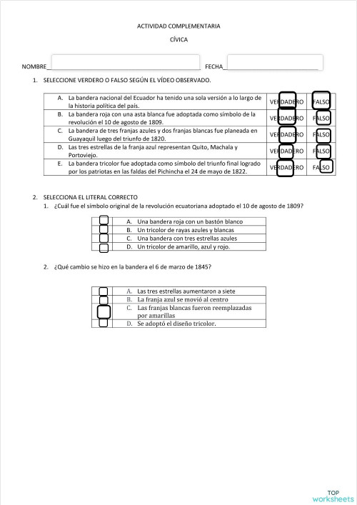 FCYE I DIGNIDAD HUMANA. Ficha interactiva | TopWorksheets