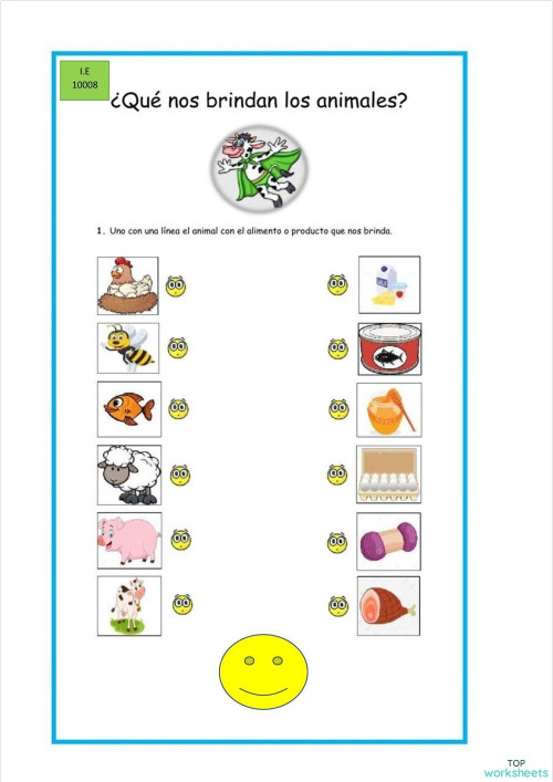 FICHA ¿QUÉ COMEN LOS ANIMALES. Ficha interactiva | TopWorksheets