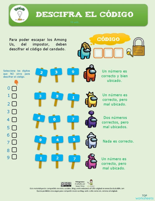 Descifra el código 04. Ficha interactiva | TopWorksheets