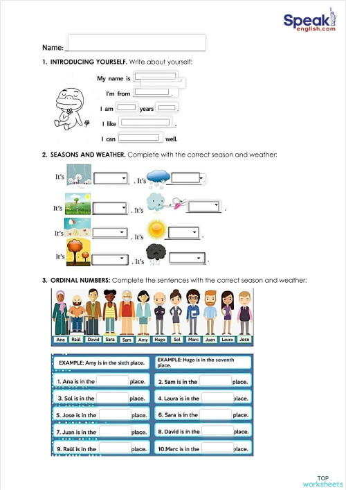 Teens Basic 2 - Exam. Interactive worksheet | TopWorksheets
