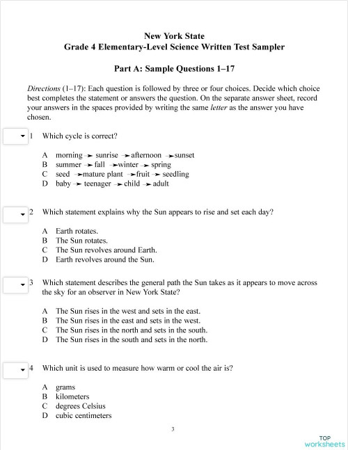 Science Part 1. Interactive worksheet | TopWorksheets