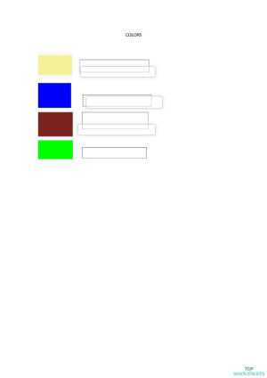 COLORS. Interactive worksheet | TopWorksheets
