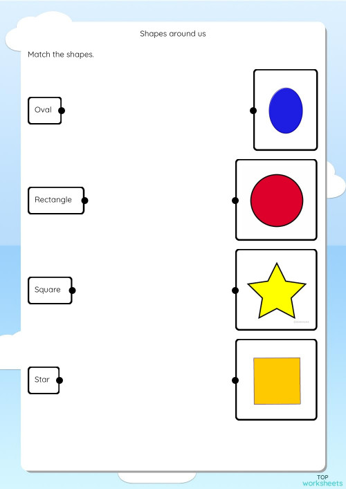 Shapes around us. Interactive worksheet | TopWorksheets