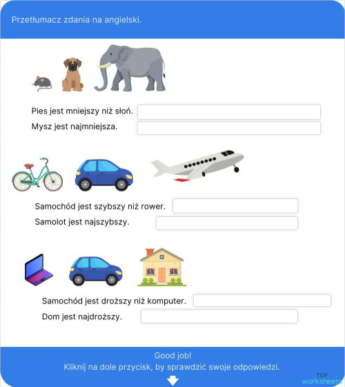 g100 - svo miejsce czas - 2. Interactive worksheet | TopWorksheets