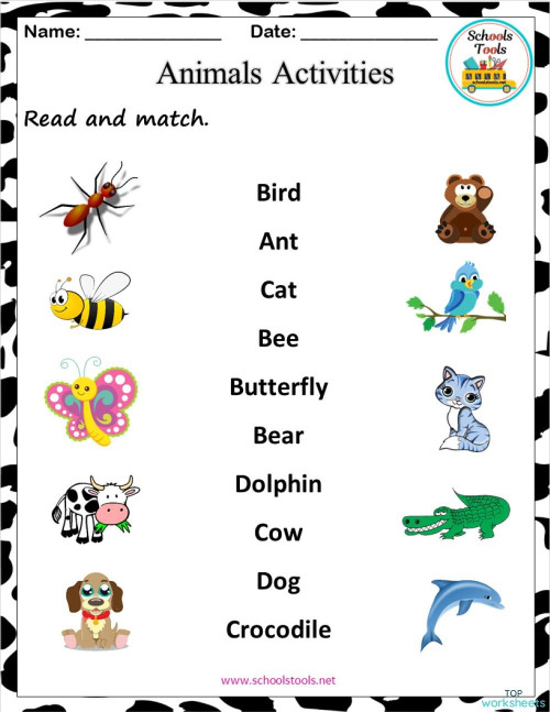 Animals Activities 2. Interactive worksheet | TopWorksheets