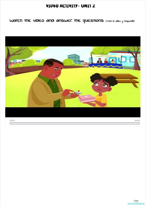2nd Junior- Unit 2 story video. Interactive worksheet | TopWorksheets