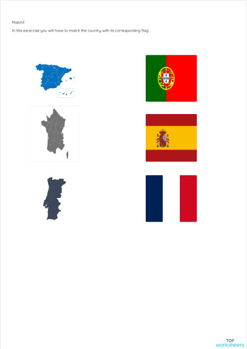Countries and cities. Interactive worksheet | TopWorksheets
