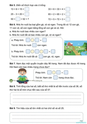Interactive worksheets and online exercises in vietnamese | TopWorksheets