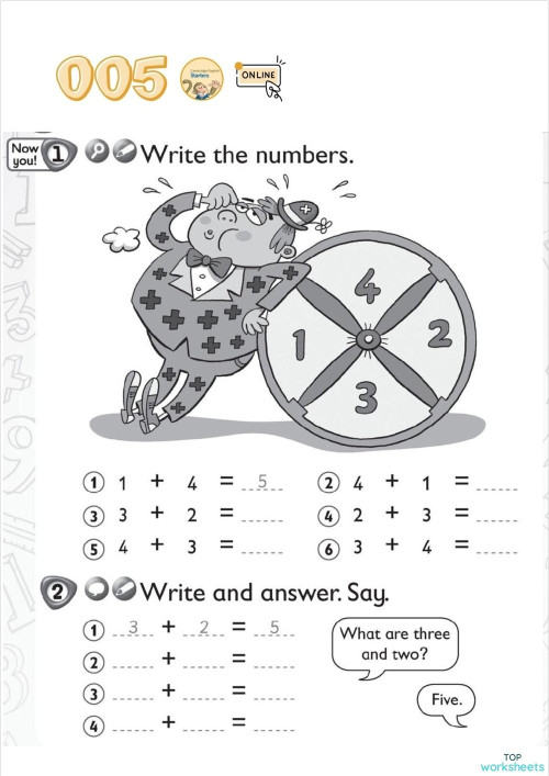 005 4th Starters Interactive. Interactive worksheet | TopWorksheets