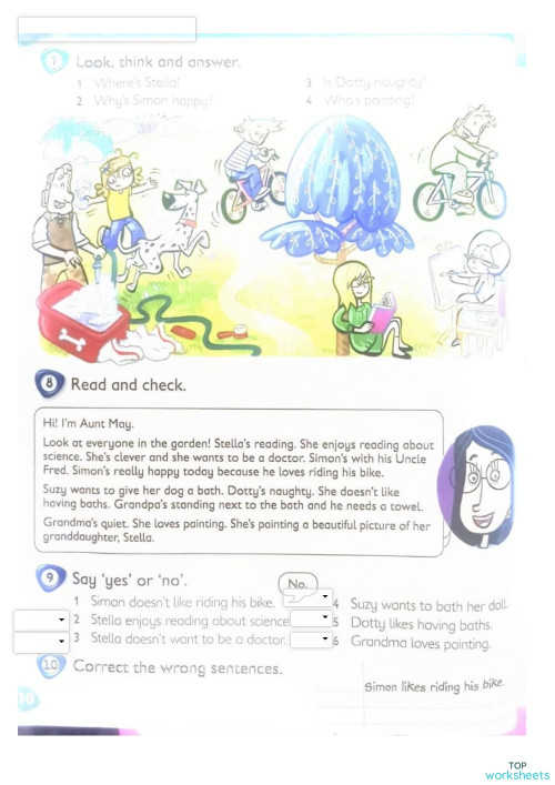 Present Continuous Tense A1 Interactive Worksheet Topworksheets 9969