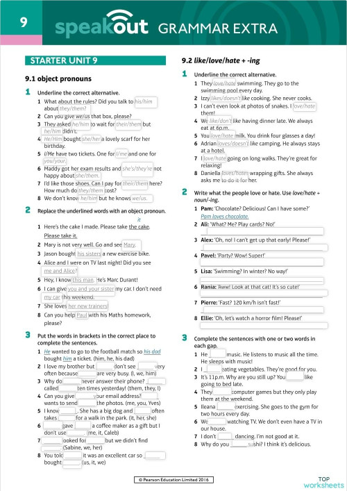 EXPRESSING PREFERENCES. Interactive worksheet | TopWorksheets