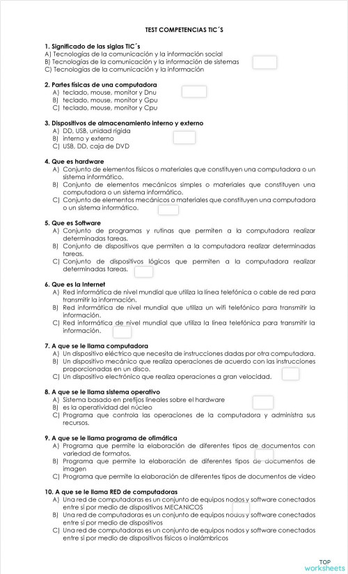 Palabras encriptadas . Ficha interactiva | TopWorksheets