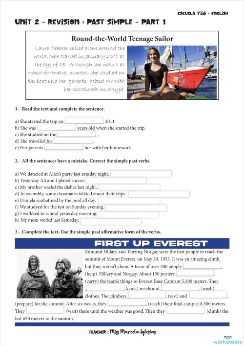 Unit 2 - Lesson 4 - Grammar Revision. Interactive worksheet | TopWorksheets