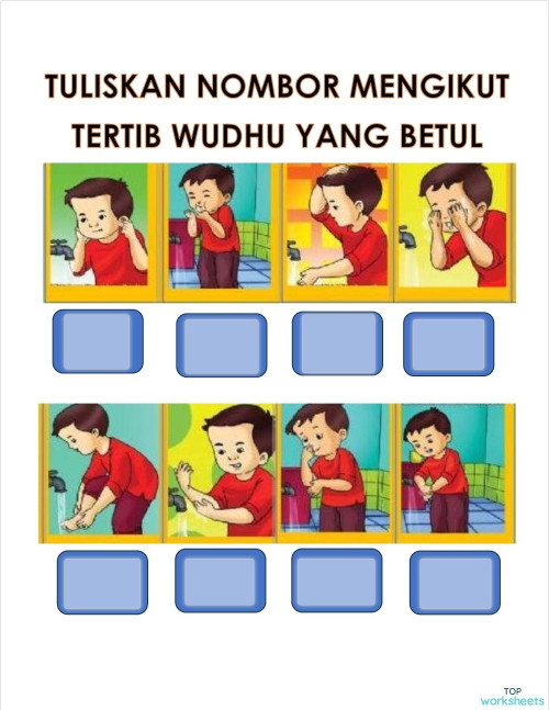WUDHU -PRA. Interactive worksheet | TopWorksheets