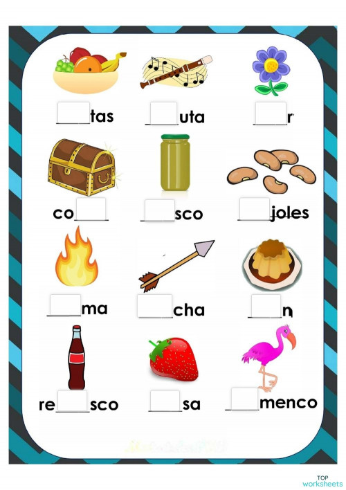 COMPLETAR PALABRAS CON SILABAS TRABADAS: FLA, FLE, FLI, FLO, FLU, FRA ... COMPLETAR PALABRAS CON SILABAS TRABADAS: FLA, FLE, FLI, FLO, FLU, FRA ...