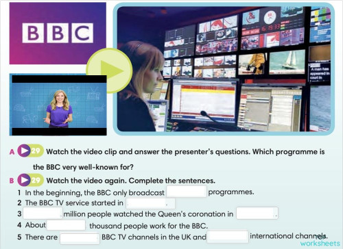 Go getter 3 unit 5 BBC. Interactive worksheet | TopWorksheets