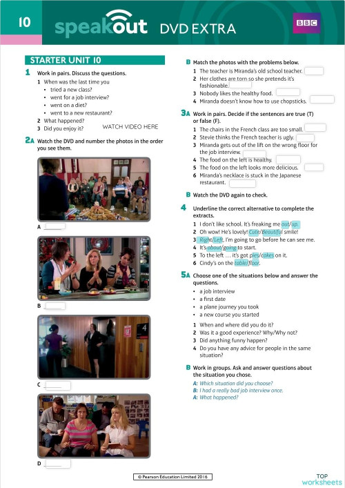 Listening comprehension: interactive worksheets and online exercises ...