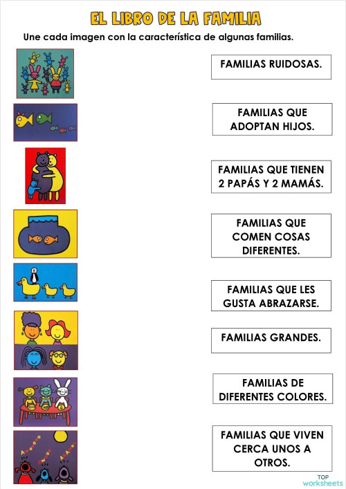 EL LIBRO DE LA FAMILIA. Ficha interactiva | TopWorksheets