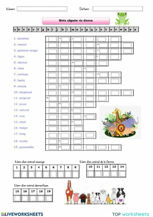 Interactive worksheets and online exercises in dutch | TopWorksheets