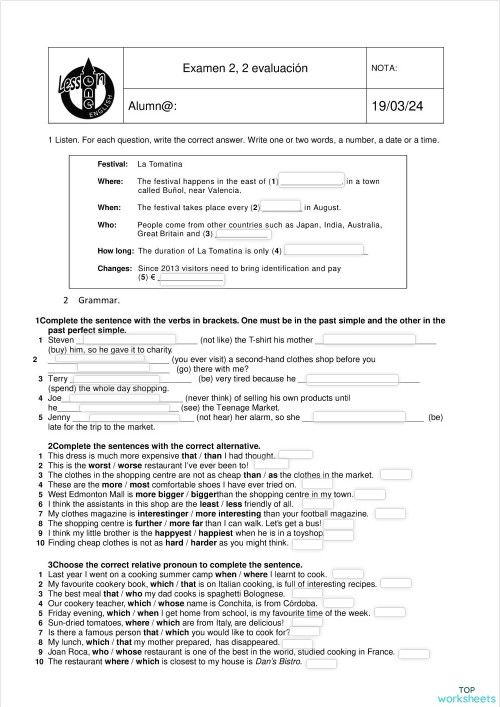 Future simple: WILL - WON'T. Interactive worksheet | TopWorksheets