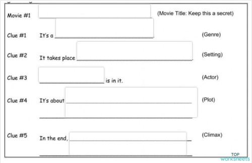 Warm up movie 06.04.24. Interactive worksheet | TopWorksheets