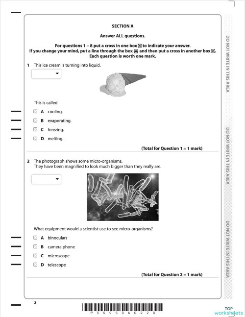 iPrimary Science. Practice New 1. Interactive worksheet | TopWorksheets