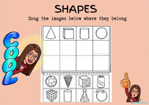 Shapes_Teacher Diana. Interactive worksheet | TopWorksheets
