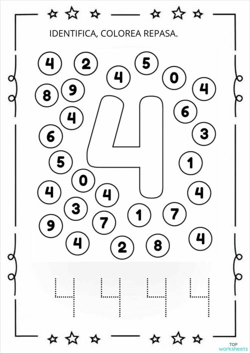 Escribe el número que falta. Ficha interactiva | TopWorksheets