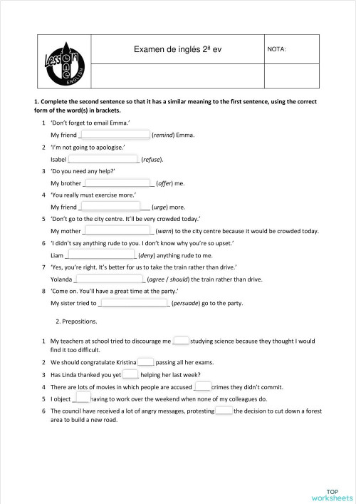 ADJECTIVE ORDER : OSASCOMP. Interactive worksheet | TopWorksheets