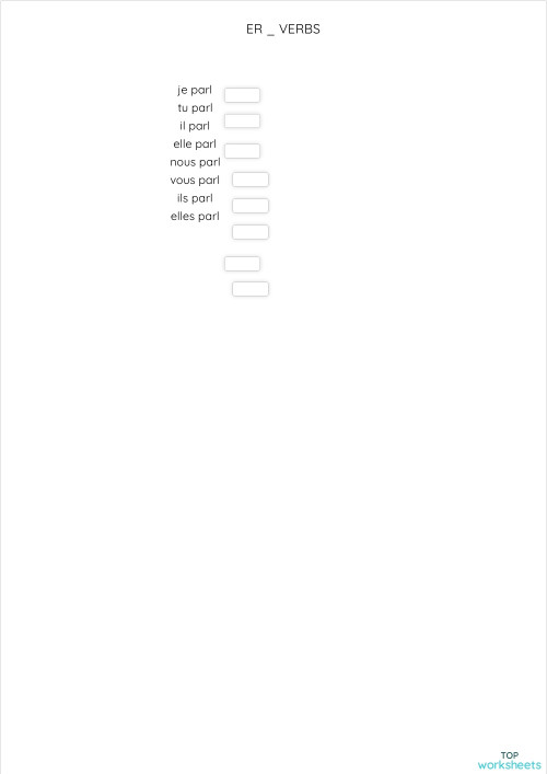 French possessive adjectives. Interactive worksheet | TopWorksheets