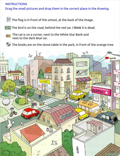 Prepositions of place: interactive worksheets and online exercises ...