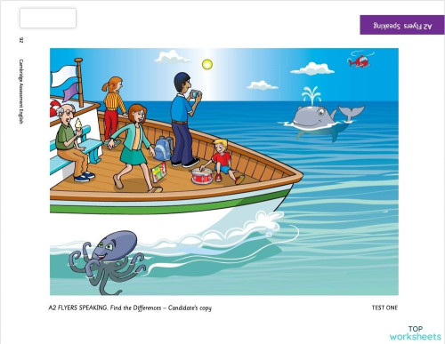 Flyers - Speaking - Sample Test 2. Interactive worksheet | TopWorksheets
