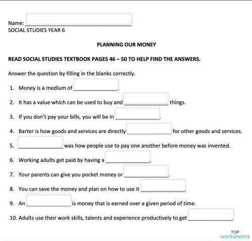 SS worksheet 10. Interactive worksheet | TopWorksheets