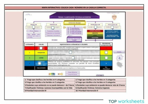 Triage interactive. Ficha interactiva | TopWorksheets