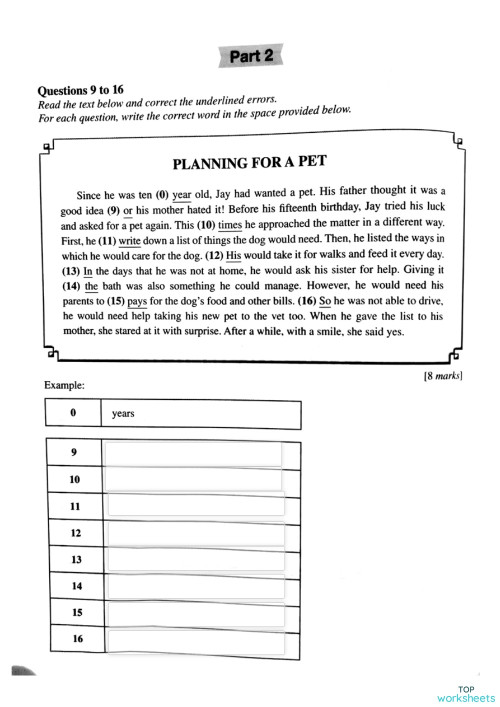 ERROR: interactive worksheets and online exercises | TopWorksheets