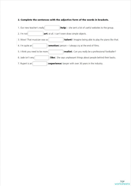 Recommended practice. Interactive worksheet | TopWorksheets