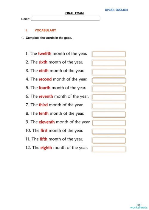 BASIC 2 - ENERO - 7:PM. Interactive worksheet | TopWorksheets