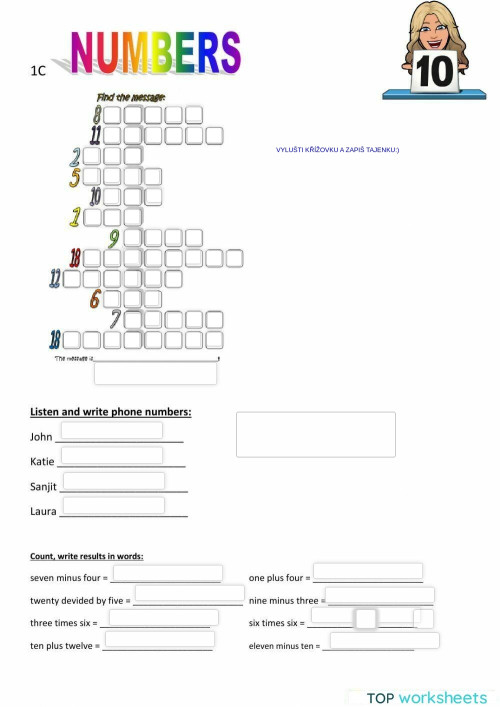 Project 1 1C. Interactive worksheet | TopWorksheets