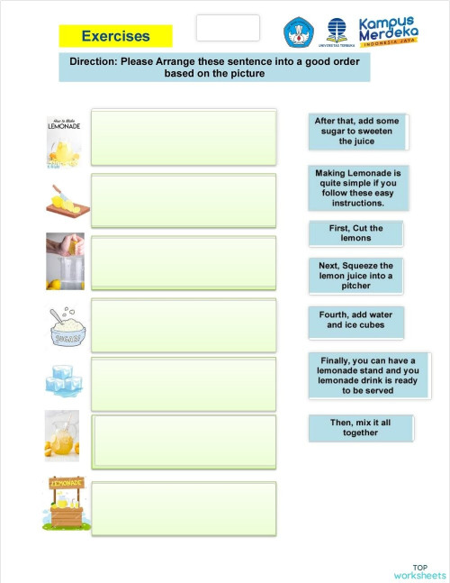 Process Paragraph Exercise. Interactive worksheet | TopWorksheets