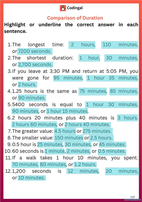 Time: interactive worksheets and online exercises | TopWorksheets