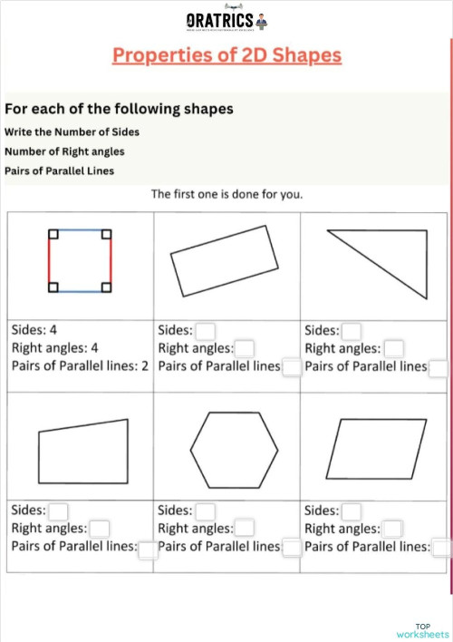 Geometry RR. Interactive worksheet | TopWorksheets