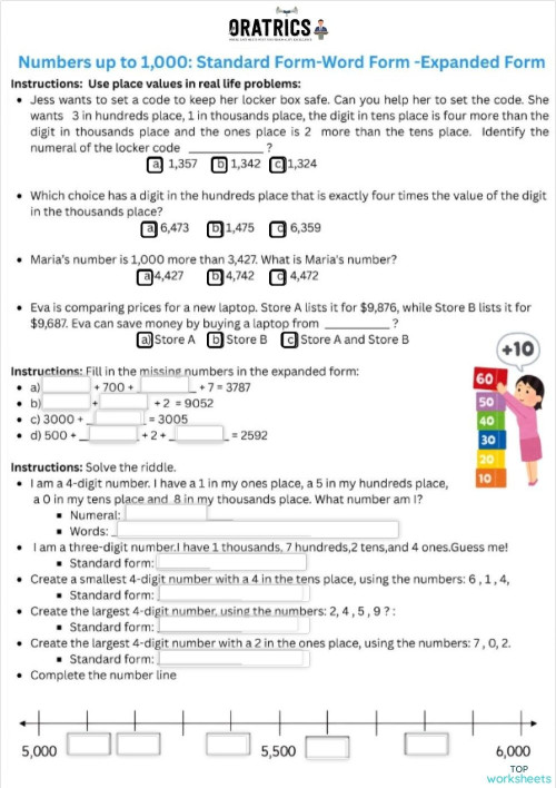 Expnded Form WW. Interactive worksheet | TopWorksheets