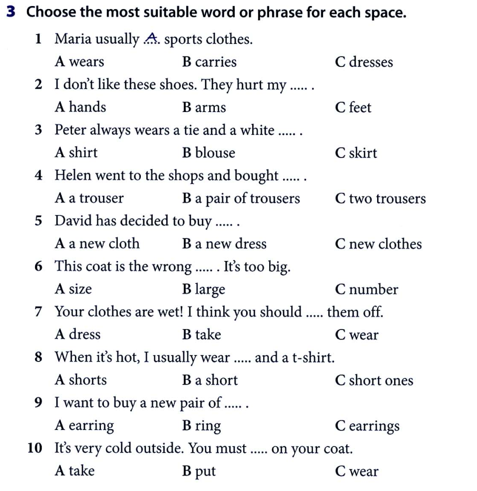 CLOTHES VOCABULARY. Interactive worksheet | TopWorksheets