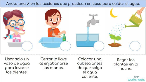 Cuidemos el agua. Ficha interactiva | TopWorksheets