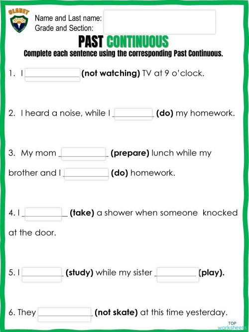 6th grade Grammar 4.2. Pract. Act.. Interactive worksheet | TopWorksheets