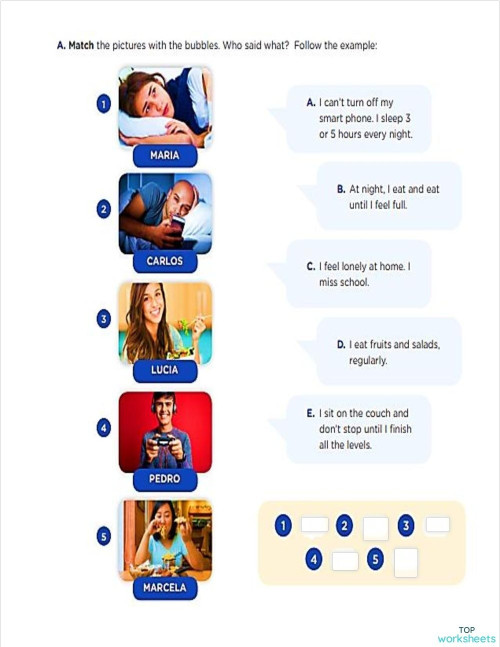 Healthy Lifestyle. Interactive worksheet | TopWorksheets