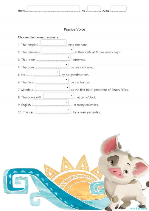 Passive Voice M.6/11. Interactive worksheet | TopWorksheets
